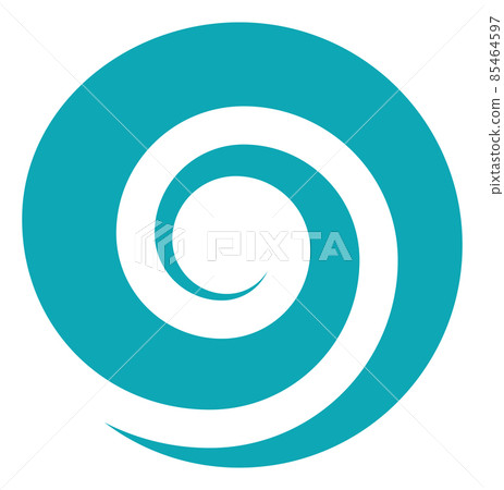 Round swirl logo. Maelstrom sign. Motion loop... - Stock Illustration ...