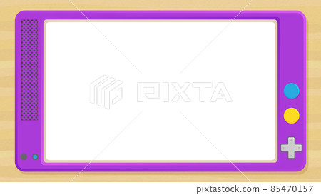 Purple game console-like screen frame /... - Stock Illustration ...