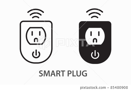 Smart socket vector icon. Black illustration...-插圖素材 [85480908] - PIXTA圖庫