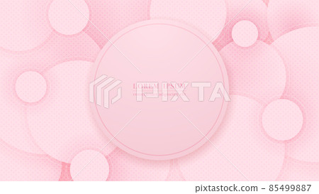 Pink circle lines with dot pattern abstract... - Stock Illustration ...