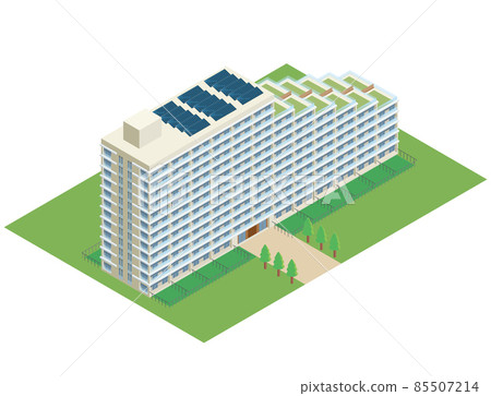Isometrics building 3D illustration of a... - Stock Illustration ...