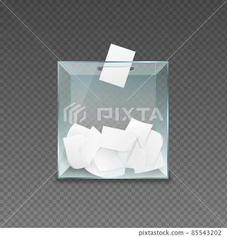Ballot container with voting forms-插圖素材 [85543202] - PIXTA圖庫