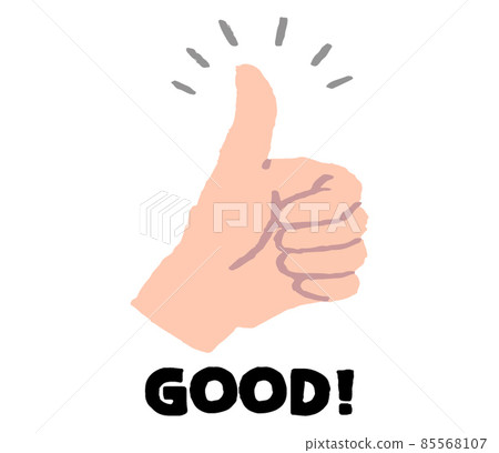 With hand letters that give a good sign... - Stock Illustration ...