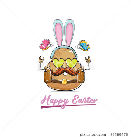 Vector rock star easter potato funny cartoon... - Stock Illustration ...