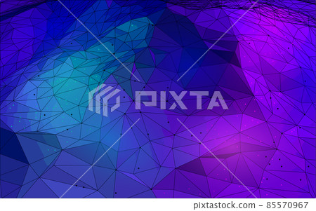 Abstract digital landscape 3D blue background.... - Stock Illustration ...