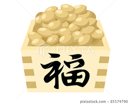 Setsubun beans / Setsubun material icon /... - Stock Illustration ...