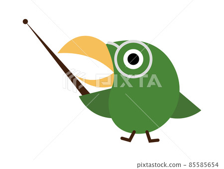 Bird teacher illustration teaching something - Stock Illustration ...