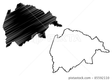 Breathitt County, Kentucky (U.S. county, United... - Stock Illustration ...