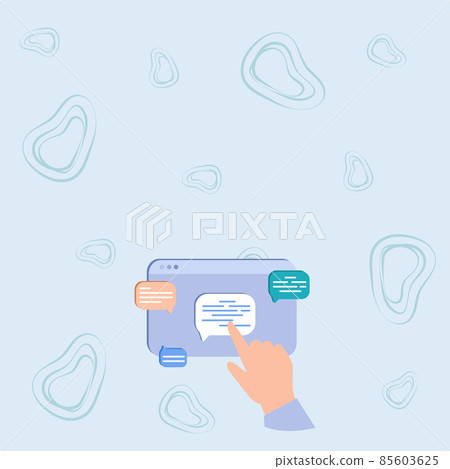 Hand Showing Graph Growth Pointing Web Browser... - Stock Illustration [85603625] - PIXTA