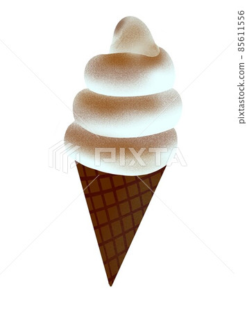 Soft serve ice cream separately - Stock Illustration [85611556] - PIXTA