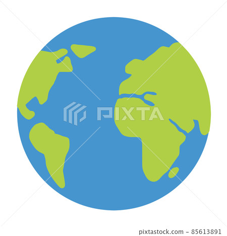 Simple illustration of the earth World Global - Stock Illustration ...