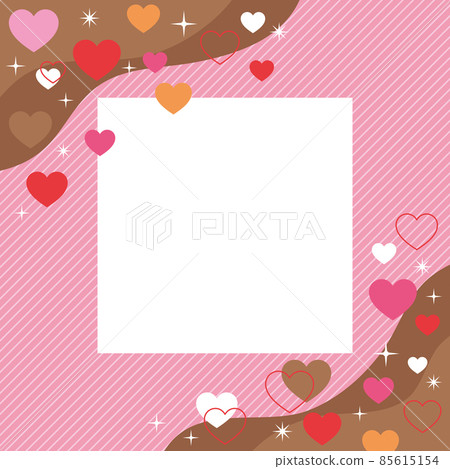 Heart square frame - Stock Illustration [85615154] - PIXTA