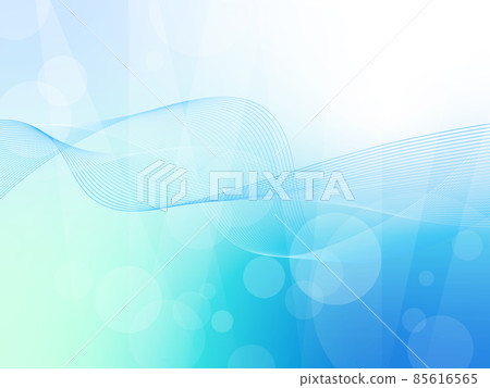 Blue gradient wave design background material - Stock Illustration ...