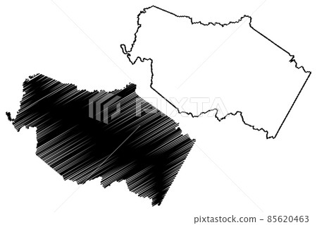 Powell County, Kentucky (U.S. county, United... - Stock Illustration ...