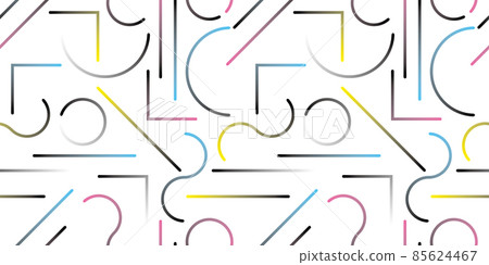 Stylish line pattern background material - Stock Illustration [85624467 ...