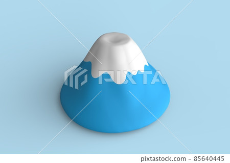 Cute and simple Mt. Fuji - Stock Illustration [85640445] - PIXTA