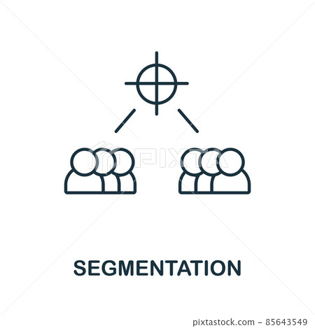 Segmentation Icon Introduction To New Product Portfolio Building