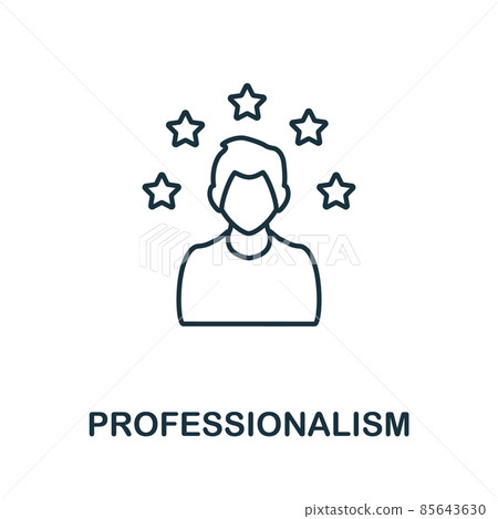 Professionalism icon. Line element from...-插圖素材 [85643630] - PIXTA圖庫