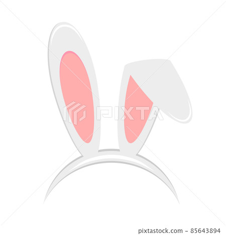 Easter bunny ears mask. Rabbit ear spring hat... - Stock Illustration ...