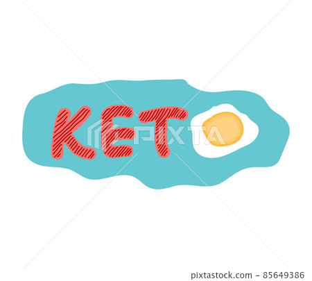 hand lettering quote - I love Keto. Keto diet... - Stock Illustration ...