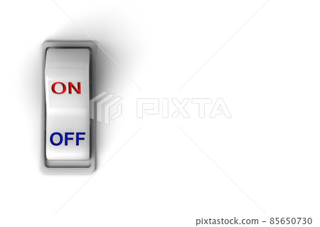 3D illustration of the switch in the OFF state - Stock Illustration ...