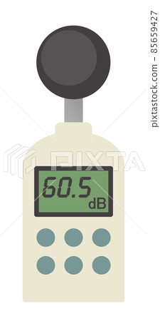Noise measuring device that measures the... - Stock Illustration ...