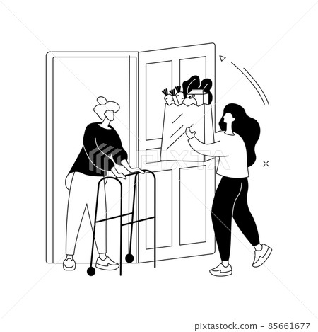 Social work abstract concept vector illustration. - Stock Illustration ...