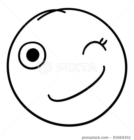 Doodle emoji. Doodles image pictogram, Smile... - Stock Illustration ...