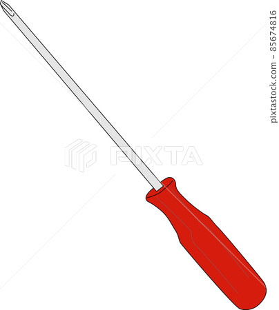 Illustration of a red Phillips screwdriver - Stock Illustration ...