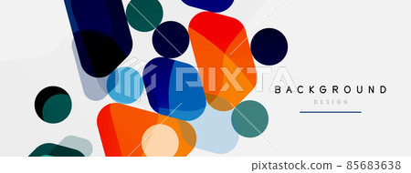 Abstract round geometric shapes and circles... - Stock Illustration ...