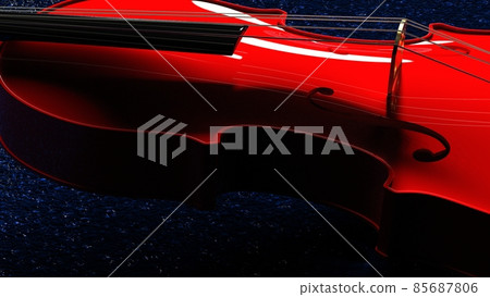 Black background and red violin - Stock Illustration [85687806] - PIXTA