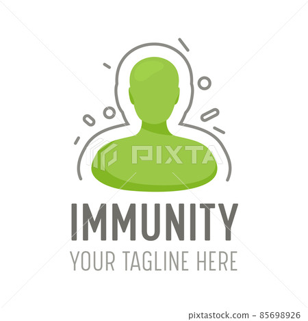 Immunity Logo for Vaccine and Vaccination... - Stock Illustration ...