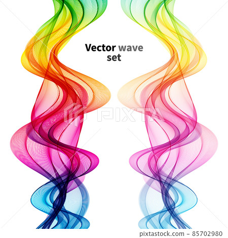 Vertical color spectrum wave design, abstract... - Stock Illustration ...
