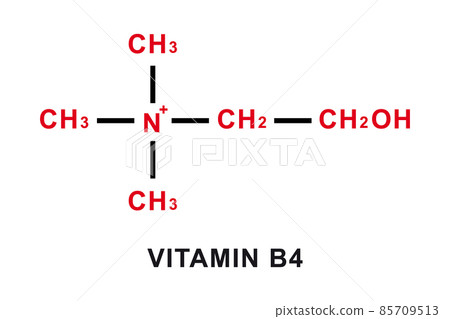 Vitamin B4 chemical formula. Vitamin B4... - Stock Illustration ...