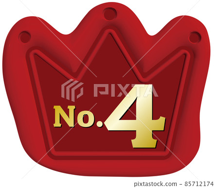 No4 Red matte crown seal wax - Stock Illustration [85712174] - PIXTA