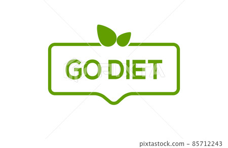 Go diet design healthy detox logo green vector... - Stock Illustration ...