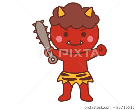 Setsubun_Akaoni - Stock Illustration [85716515] - PIXTA