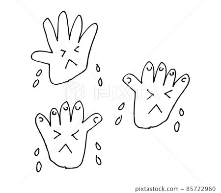Crying hands - Stock Illustration [85722960] - PIXTA