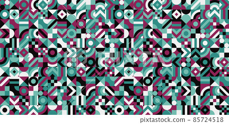Geometric illustration pattern background material - Stock Illustration ...