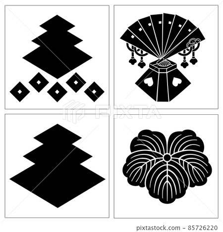 Miyoshi clan family crest - Stock Illustration [85726220] - PIXTA