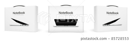Boxes with new notebook computers - Stock Illustration [85728553] - PIXTA