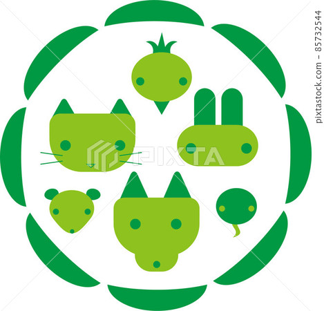 Illustration of dog, cat, rabbit, bird, mouse,... - Stock Illustration ...