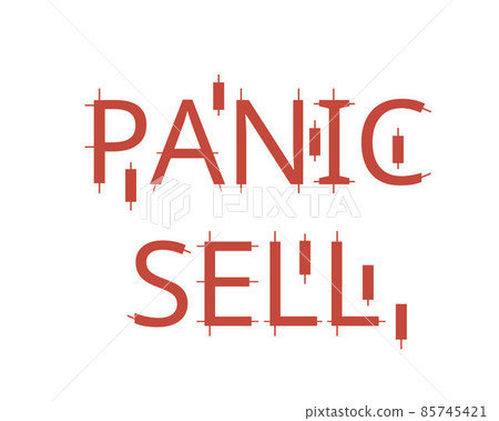 Panic selling is the sudden, widespread selling... - Stock Illustration ...