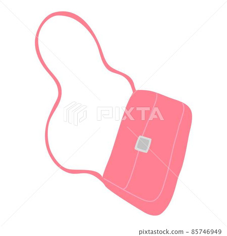 Woman bag falling down with different things.... - Stock Illustration ...