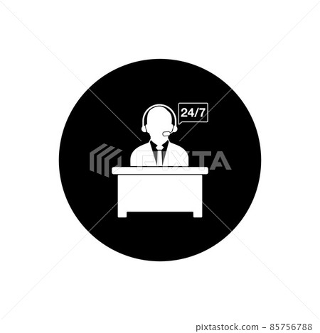 Customer Centre Icon. Editable Vector Symbol... - Stock Illustration ...