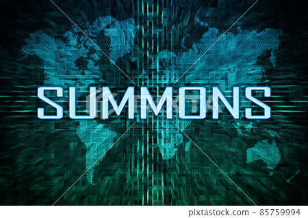 Summons - Stock Illustration [85759994] - PIXTA