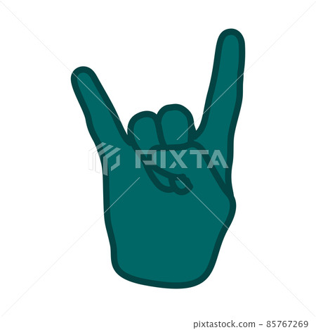 Rock Hand Icon - Stock Illustration [85767269] - PIXTA