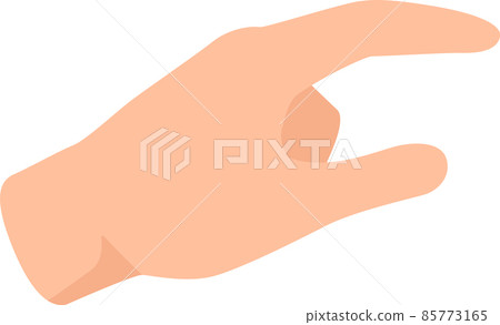 Pointer finger human gesture show direct isolated - Stock Illustration ...