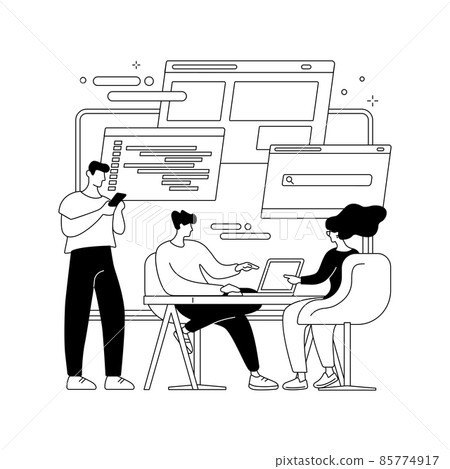 System software development abstract concept... - Stock Illustration ...
