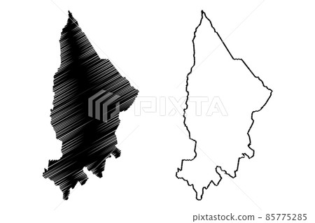 Baringo County (Republic of Kenya, Rift Valley... - Stock Illustration ...